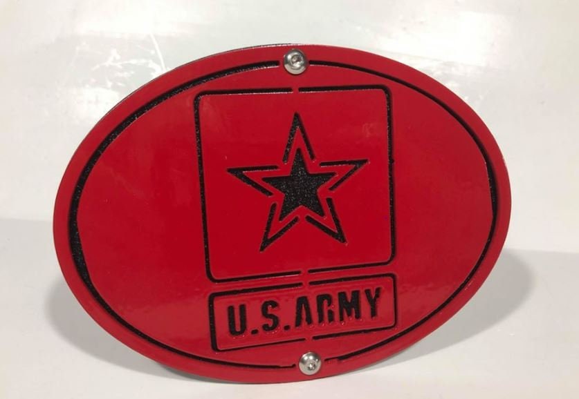 US Army Hitch Cover (Oval Style) – Drop Zone Off Road