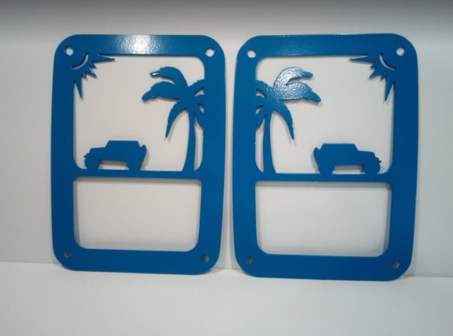 Jeep palm tree tail light covers store